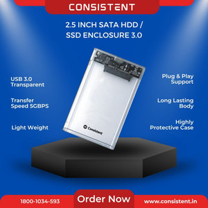 Consistent Transparent 2.5 inch Internal Hard Drive Enclosure Price in ...