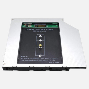 ITFY TECH 2nd M.2 NGFF SSD Optical Bay Caddy Frame to Swap 9.5mm 3 inch ...