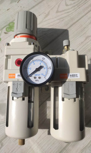 aerotac 1/2" FRL WITH METAL COVER & PRESSURE GAUGE Automatic Control ...