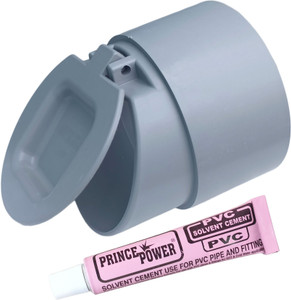ESEKSAFAR 3”inch PVC drain Backflow Valve,Drain Cap & SOLVENT for 90mm ...