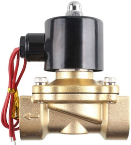AMPEREUS AC 220V Electric Solenoid Valve 1" Normally Closed Direct ...