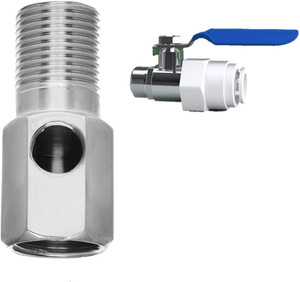 Morning Star Technology RO Connector Metal Valve Set 1/4" Inch RO ...