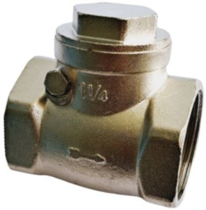 BEZMET Brass Horizontal Non-Return Swing Check Valve - 1 1/4" 32mm Size ...
