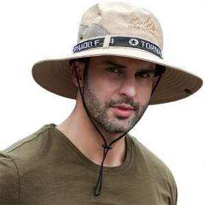 AlexVyan Round Hats Wide Brim Summer Cap UV Protection Breathable Beach ...
