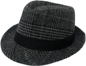 ZACHARIAS Men's Checkered Fedora Hat Price in India - Buy ZACHARIAS Men ...