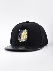 ComicSense AOT Anime Cap, Wings of Freedom Metallic Logo Anime Cosplay ...
