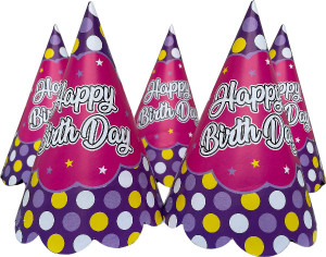 Festi Duck Purple Bubbles Happy Birthday Party Hats Price in India ...