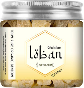 Vedanum Extra Pure Golden Loban for Air Purification, Pooja, Meditation ...