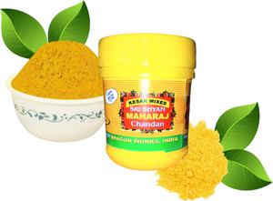 Maa Vaishno Yellow chandan powder(pack of 6)| Sandalwood powder ...