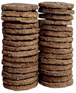 LookLike gobar Upla/ Cow Dung Upla/ Goetha, 100% Natural Product (Round ...