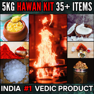 The Atharva-veda 5Kg Complete VEDIC HAWAN Kit, 35+ Herbal Havan Item ...