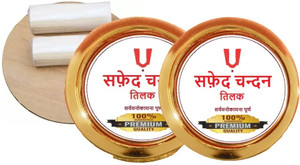 Badalteyalfaaz Safed Chandan Tika PACK OF 2 Made With Premium Real ...
