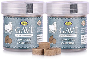 Cycle Pure Gavi Cow Dung Camphor for Puja, Aarti, Meditation (50 gm X ...