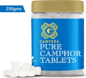 Camveda Pure Camphor Round Tablets 250g (Jar)| Pure & Original Camphor ...
