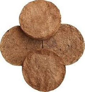 HAND MADE COW DUNG CAKE Pure & Original Cow Dung Cake for Hawan, Pujan ...