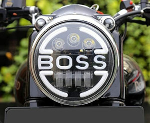RKD LED Headlight for Royal Enfield Bullet 350, Bullet Electra, Bullet ...