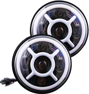 ALLEXTREME LED Headlight for Royal Enfield, Mahindra Bullet Electra ...