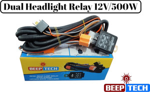 BEEPTECH Dual Headlight Relay With Heavy Duty Wiring Kit for All Cars ...