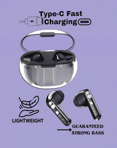 PTROX Transparent TWS Earbuds with 100 HRS Playtime, Bluetooth v5.3 ...