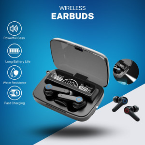EARBOOTH M19 TWS Bluetooth v5.3 Wireless Earbuds Touch LED Digital ...