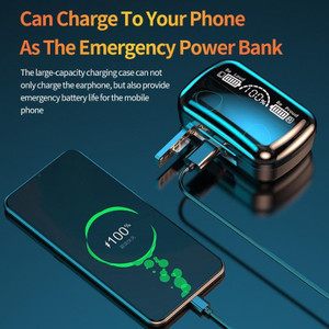 Mugo M10 EarBuds Wireless Bluetooth Portable Powerbank Charging LED ...