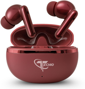 TECHIO QuickCharge TurboPods Wireless Earbuds with 40Hr Playback ...