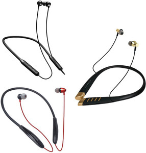 LEVELPLUS Pro & Bullet & Jack Neckband Combo (Black & Grey In the Ear ...