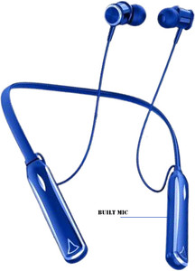 ROKAVO Double Press Middle Button Wireless Neckband Bluetooth Headphone ...