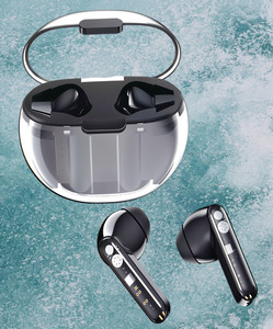 PTROX Transparent TWS Earbuds with 100 HRS Playtime, Bluetooth v5.3 E60 ...