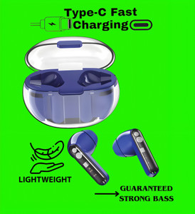 PTROX Transparent TWS Earbuds with 100 HRS Playtime, Bluetooth v5.3 ...