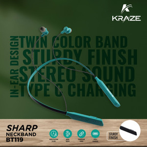 KRAZE NECKBAND SHARP With Twin Colour Band, Sturdy Finish & 24 Hrs ...