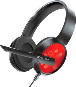 NEXTGEN Gaming Wired Over Ear Headphones With Volume Control Mic 40 MM ...