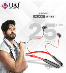 UINB ArshUINB-6912 U&i Allout Series Neckband Bluetooth Headset (Red ...