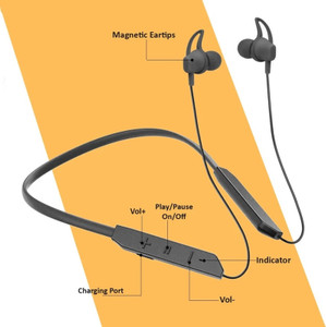 Mestie BT Max Wireless Bluetooth Gaming Smart Neckband Headset with ...