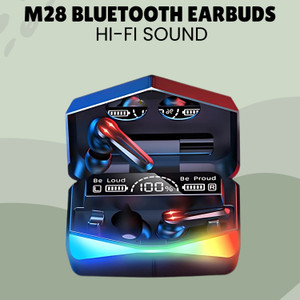 SACRO M28 Wireless (Earbuds) Touch Control, With LED Display & Stable ...