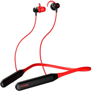 WINGS Phantom 110 Neckband, LED , 20 hrs Playtime, 50ms Low Latency ...