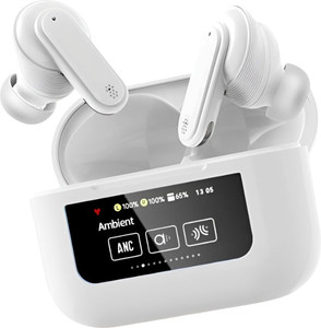 UnicornGlazz Screen TWS, ANC (32dB), Smart Touch Display True Wireless ...