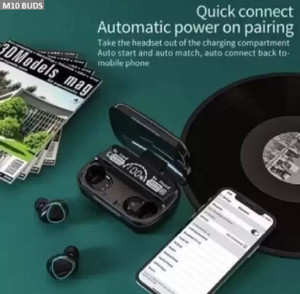 Bydye A735 M10 True Wireless Headset Whit Power Bank 96HRS Back Up Time ...