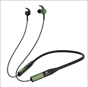 VRUX 40H Playtime Neckband Magnetic Earbuds Sweat Proof In-line Remote ...