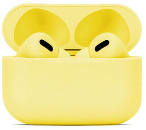 F3 Fashion Bluetooth Wireless Airpods Pro yellow high Bass Clear Sound ...