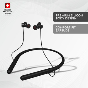 SWISS MILITARY BT-320 25H Playtime Bluetooth 5.0 Neckband | Wireless ...