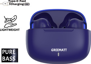 GREE MATT Ultrabuds With Latest BT v5.4,40Hr Playtime,11mm Dynamic ...