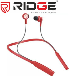 Ridge Bluetooth Neckband RNB016 Red Color Bluetooth Headset Price in ...