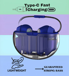 PTROX Transparent TWS Earbuds with 100 HRS Playtime, Bluetooth v5.3 ...