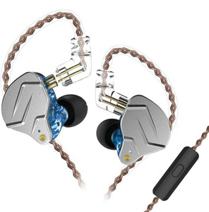 KZ Wired In-Ear Monitor with Mic Earphone 1DD +1BA Hybrid Driver IEM ...