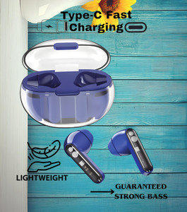 PTROX Transparent TWS Earbuds with 100 HRS Playtime, Bluetooth v5.3 AB3 ...