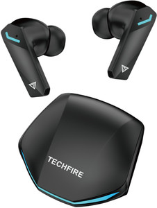 TECHFIRE Bullets 201 Tws Earbuds (40ms Low Latency),RGB LEDs & 40 Hours ...
