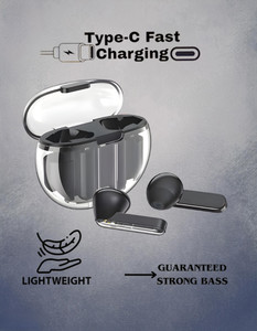 PTROX Transparent TWS Earbuds with 100 HRS Playtime, Bluetooth v5.3 ...