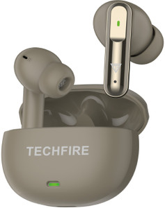 TECHFIRE Bullets 261 TWS Earbuds with 100 HRS Playtime,(50ms Low ...