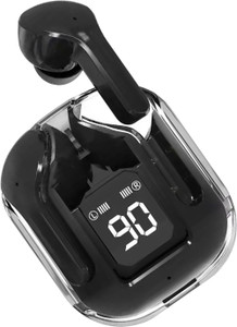 MOBIZAC Transparent Earbuds Smart Touch Control, Digital Display BT v5 ...